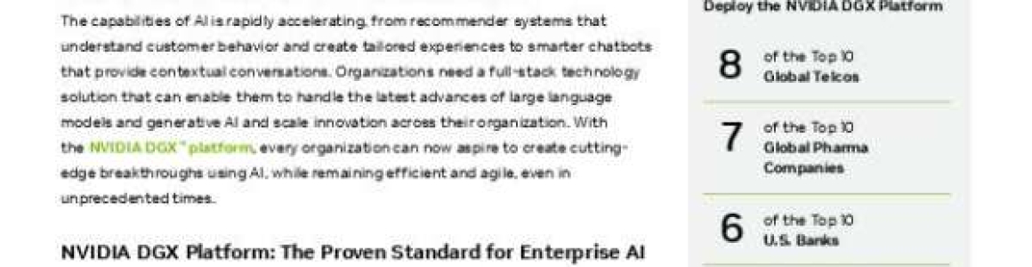 NVIDIA DGX Platform: The best of NVIDIA all in one place - ITMC