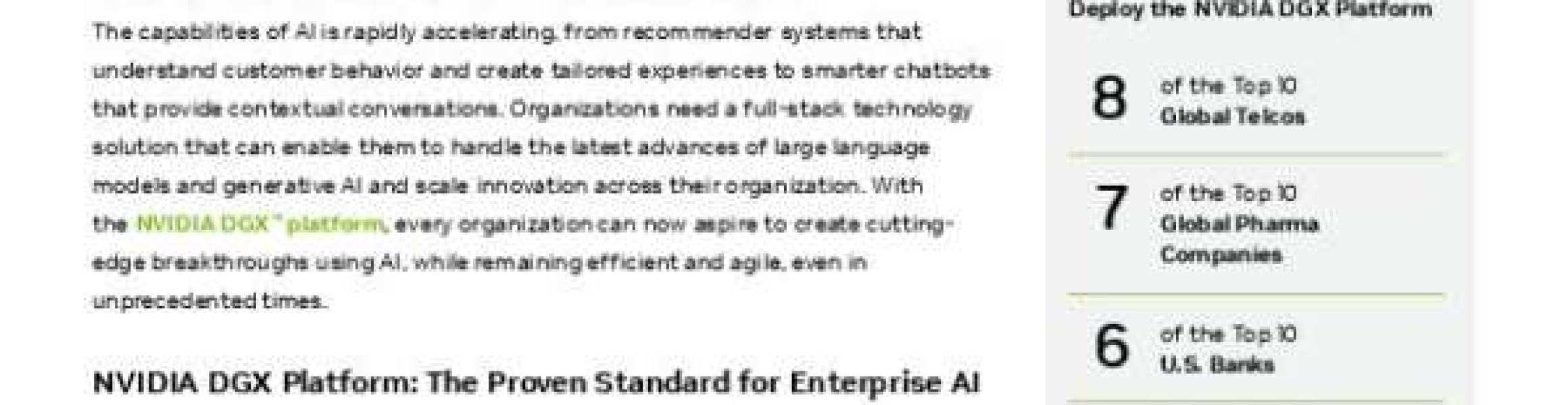 NVIDIA DGX Platform: The best of NVIDIA all in one place - ITMC